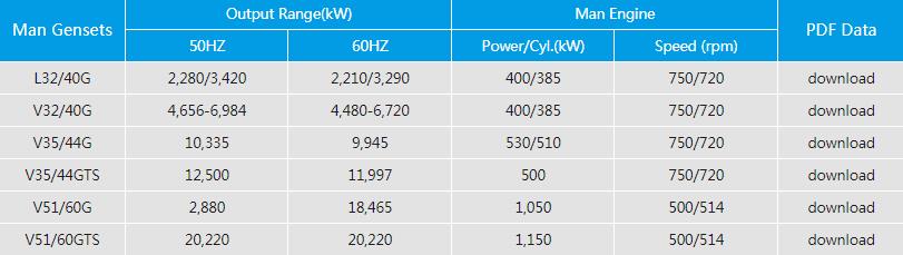 Man Gas Generator Sets - 斯奥动力集团(中国)有限公司