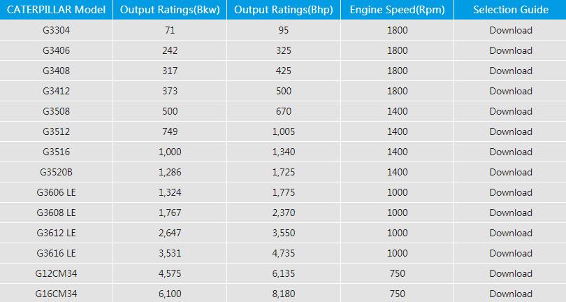 Caterpillar Gas Engine - 斯奥动力集团(中国)有限公司